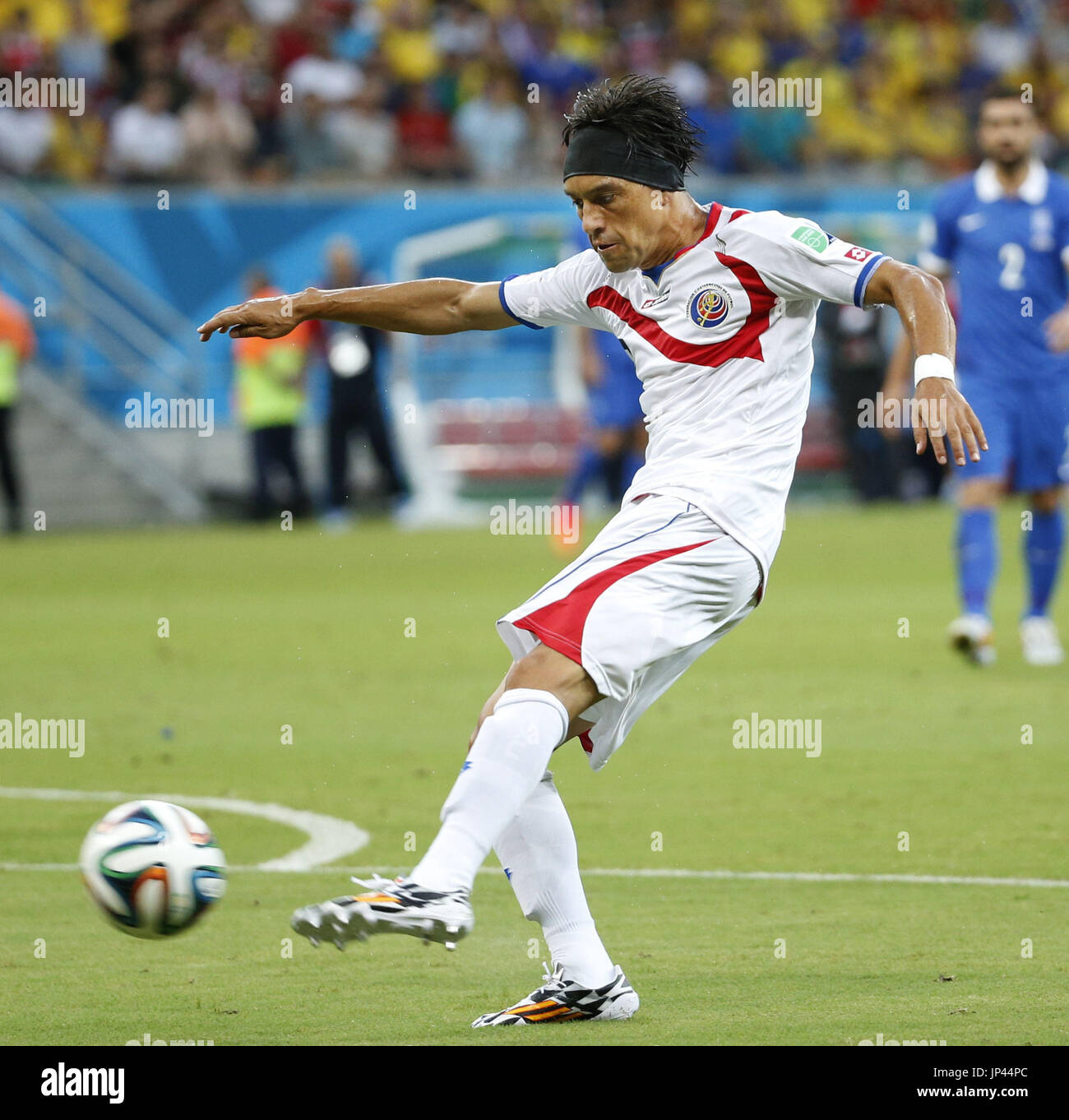 RECIFE, Brazil - Christian Bolanos of Costa Rica shoots in the first ...