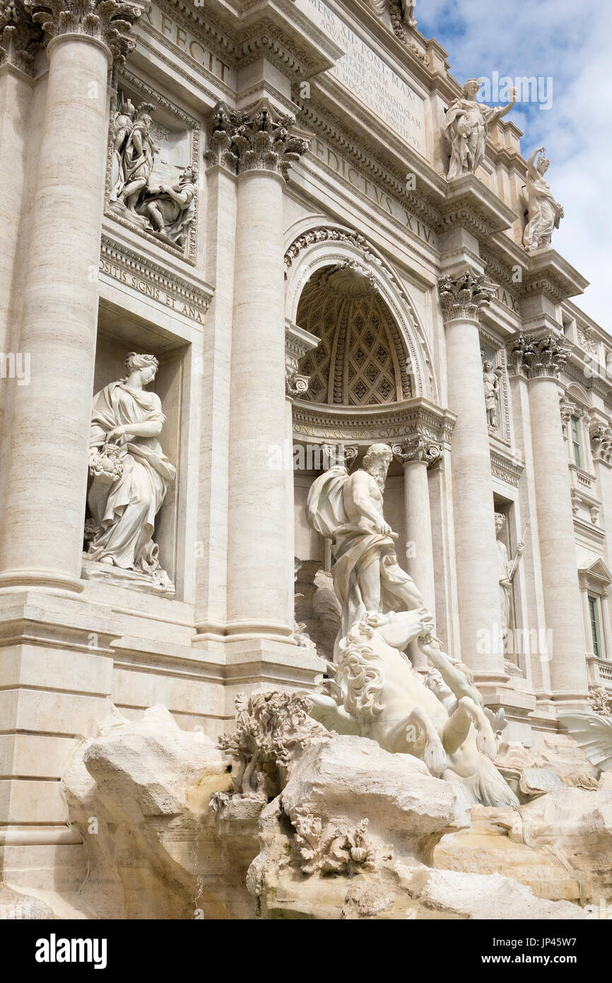 Fountain trevi figure oceanus hi-res stock photography and images - Alamy