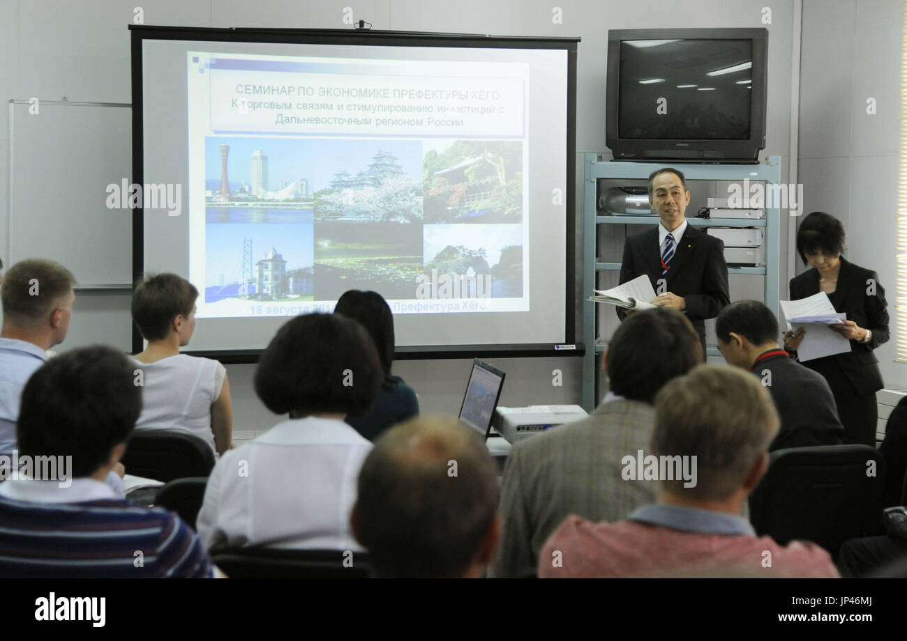 VLADIVOSTOK, Russia - Toru Okada, director of the International ...