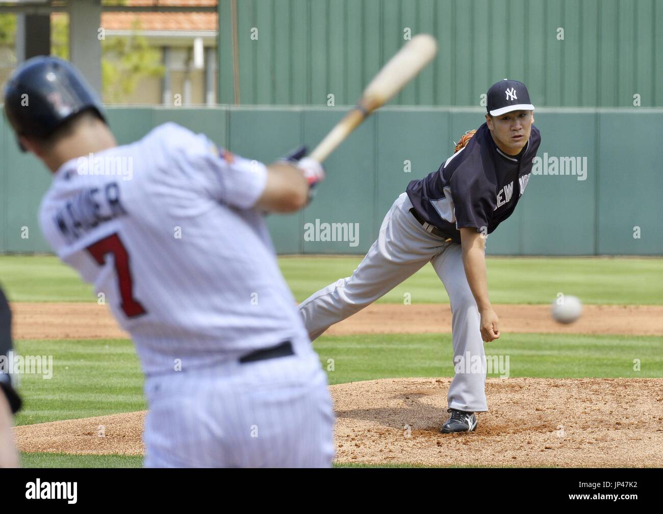 FORT MYERS, United States - New York Yankees starter Masahiro Tanaka ...