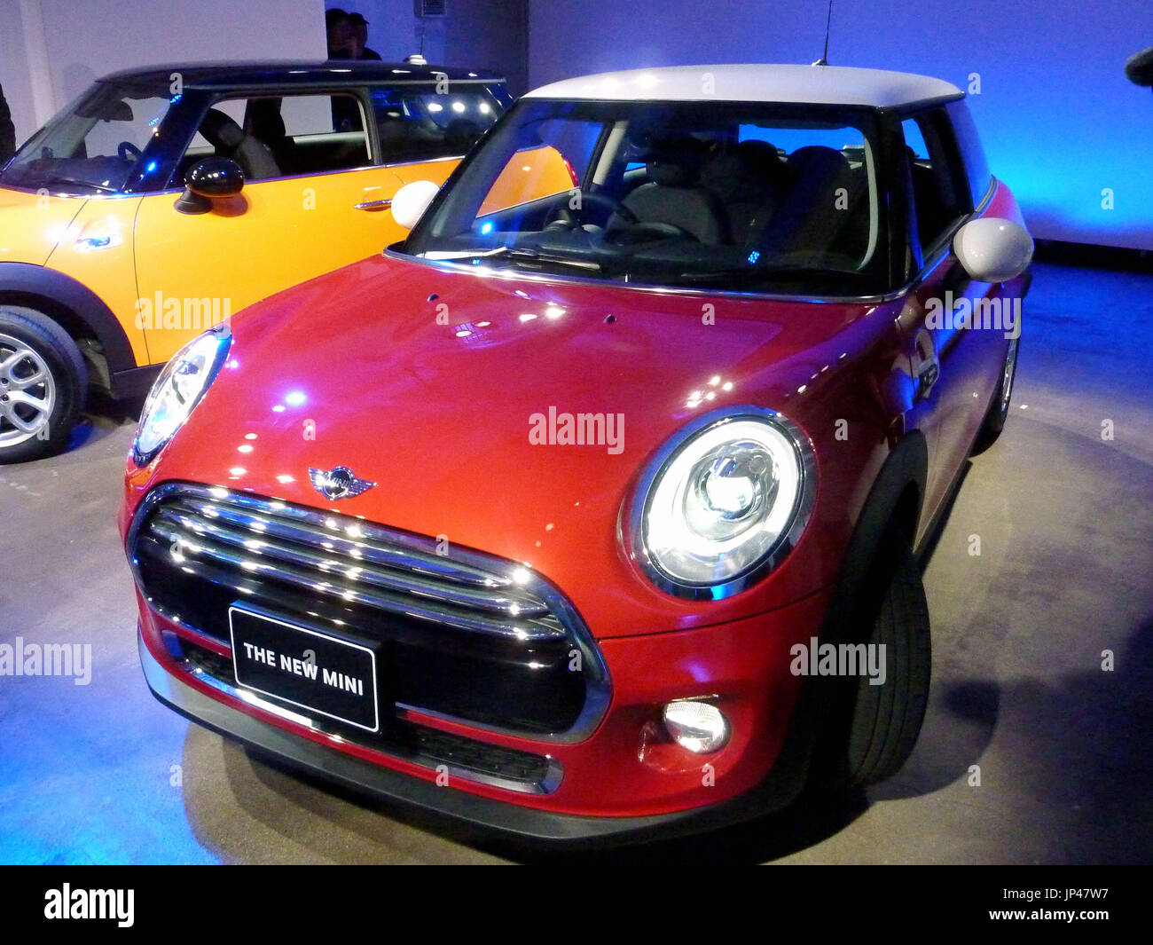 TOKYO, Japan - BMW Japan Corp. shows reporters its new Mini compact ...
