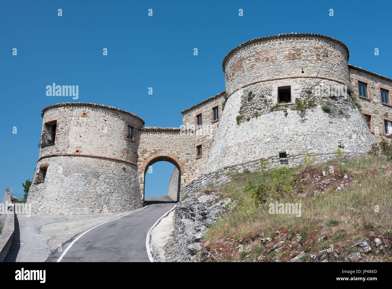 Verucchio, Montebello and Torriana, ancient villages of Romagna Stock ...