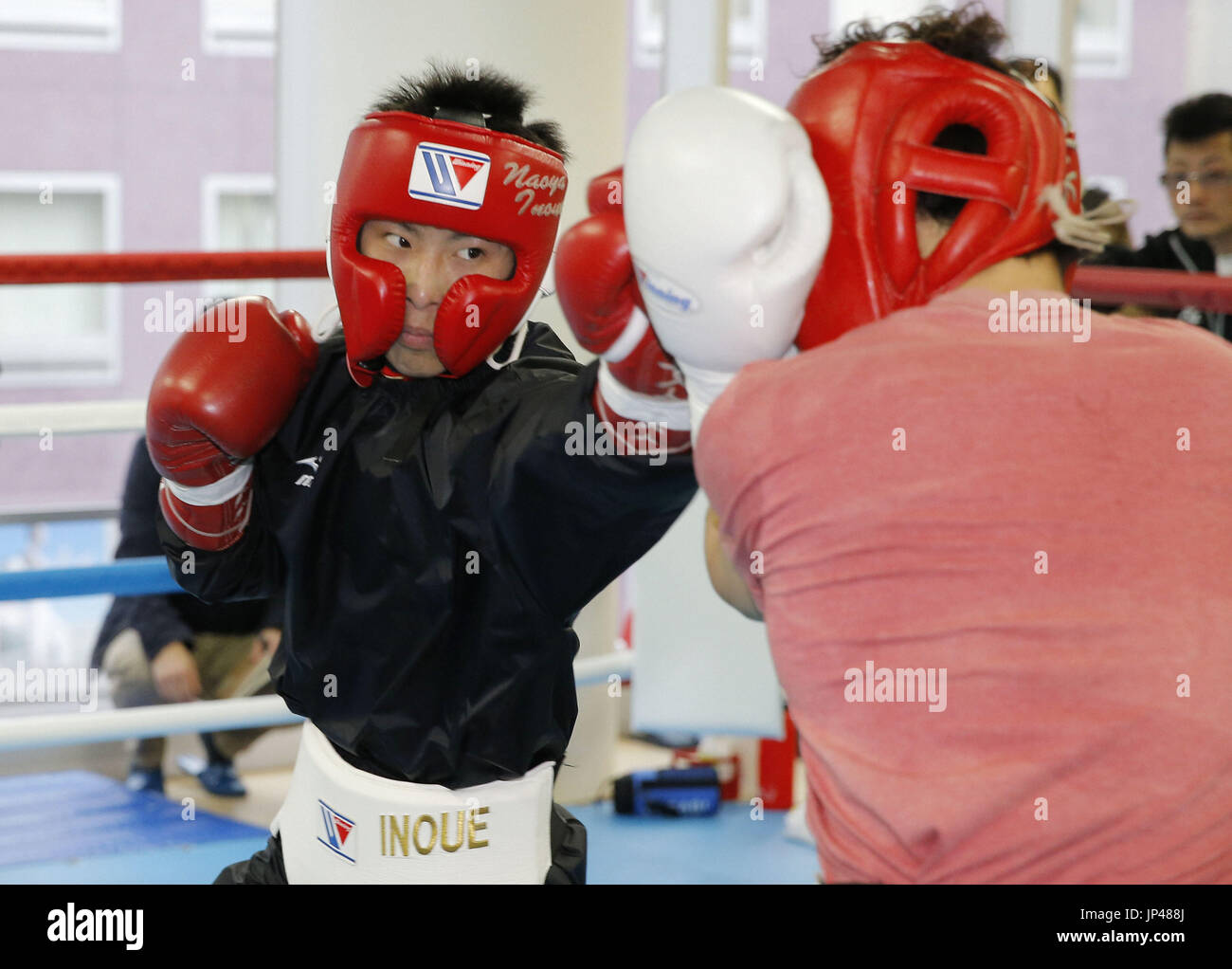 YOKOHAMA, Japan - Japanese boxer Naoya Inoue trains at Ohashi Gym in ...