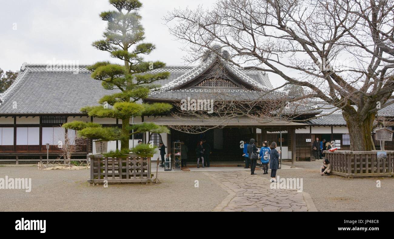 MITO, Japan - People visit the repaired Kodokan, the Mito clan's school ...