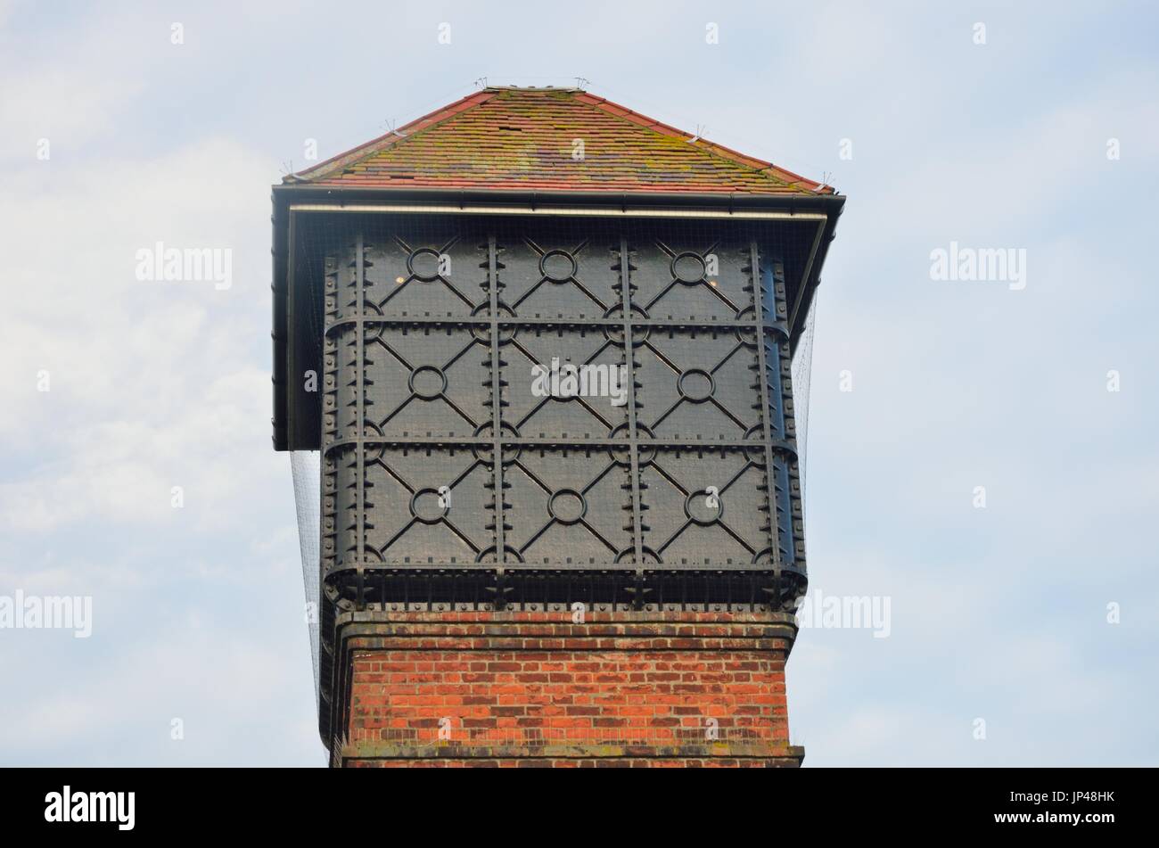 Top of Brick Water Tower Stock Photo - Alamy