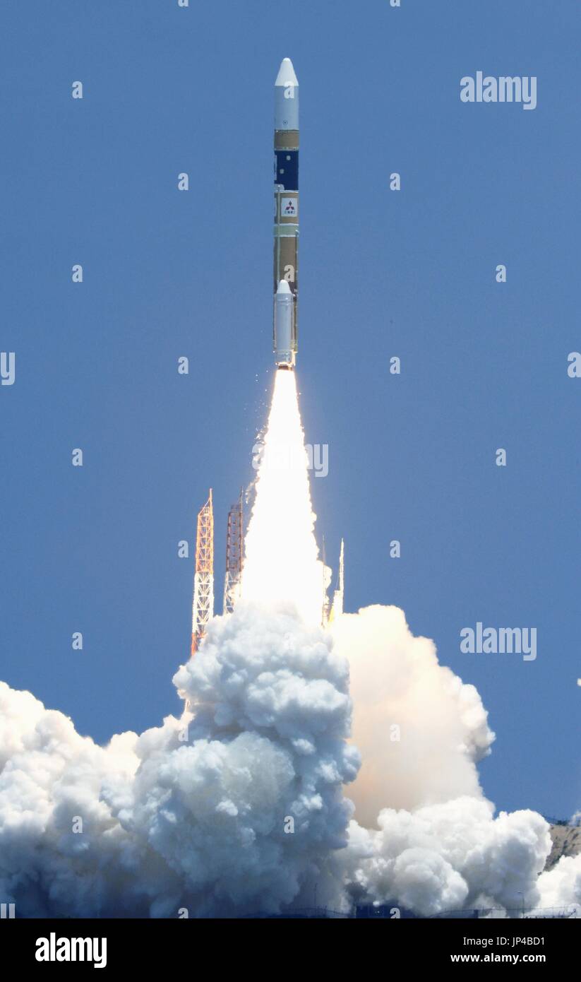 TANEGASHIMA, Japan - Japan's H-2A rocket carrying the land observing ...