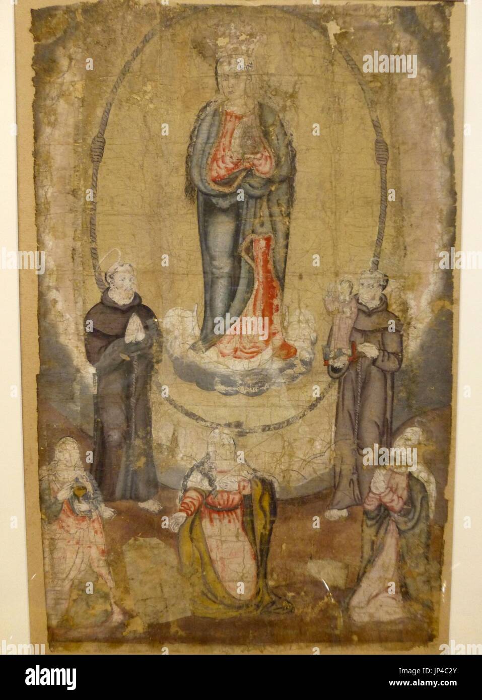 NAGASAKI, Japan - A painting of Virgin Mary, brought to France from ...