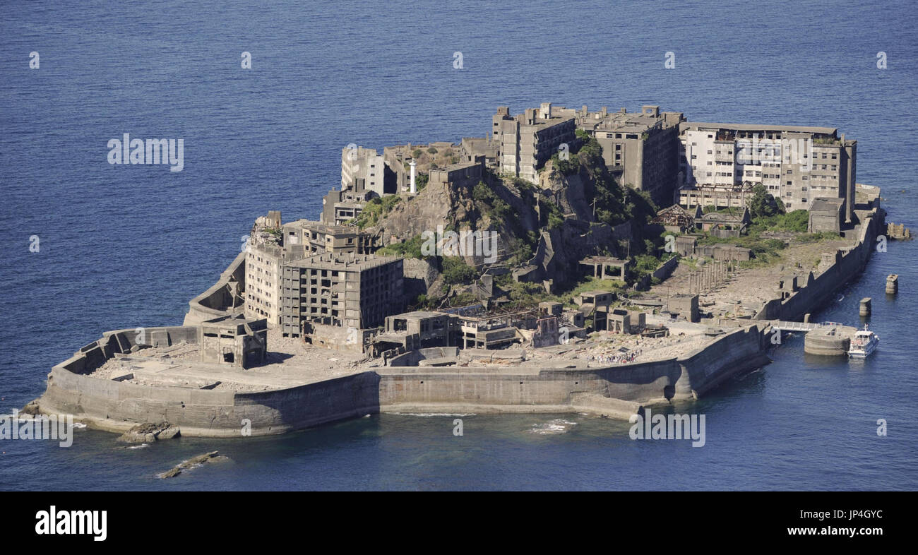 FUKUOKA, Japan - Hashima, a deserted island popularly known as ...