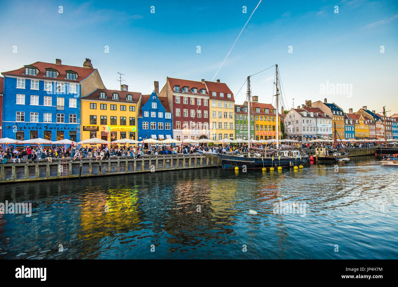 Nyhavn district is one of the most famous landmarks in Copenhagen ...