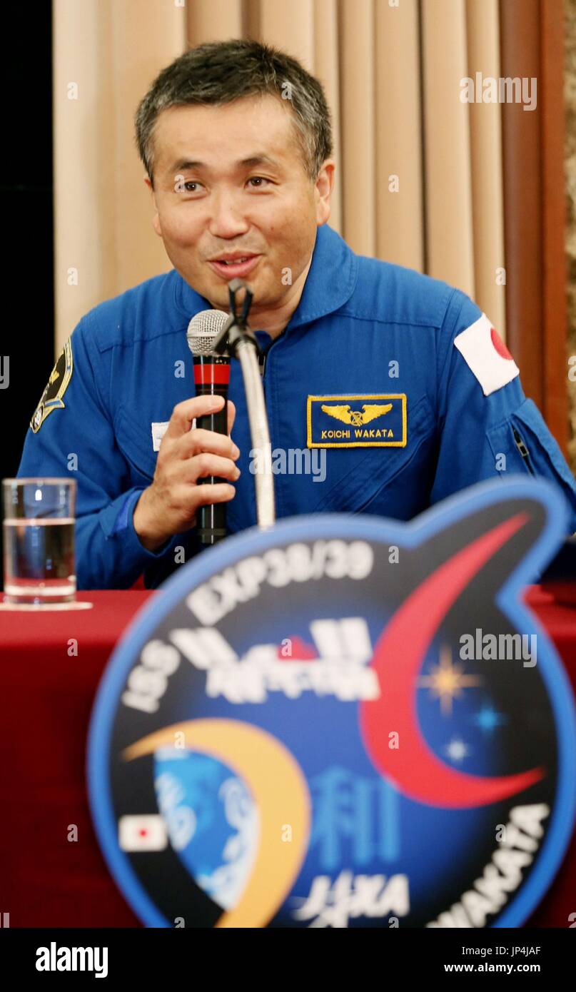 TOKYO, Japan - Astronaut Koichi Wakata speaks about his experience as ...