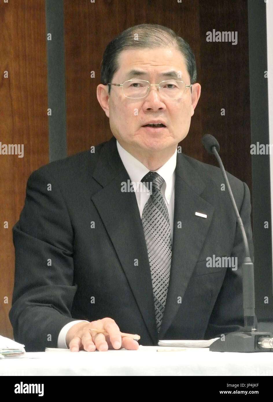 OSAKA, Japan - Panasonic Co. Senior Managing Director Hideaki Kawai ...