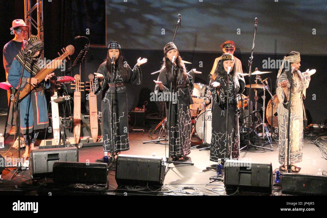 SAPPORO, Japan - Marewrew, a four-member female vocal group performing ...