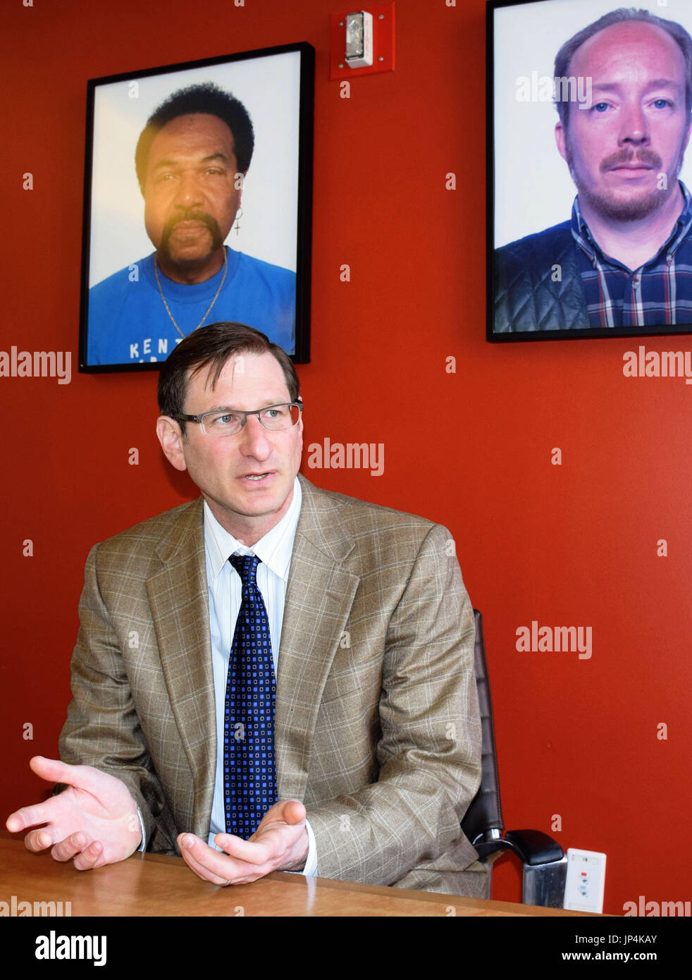 NEW YORK, United States - Bryce Benjet, a staff attorney for the New ...