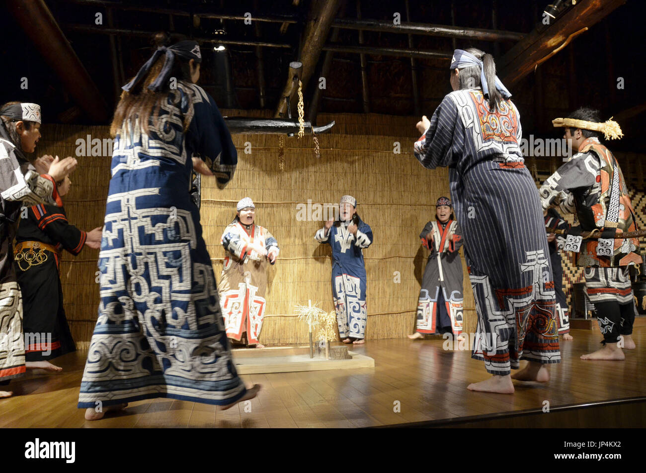 SAPPORO, Japan - Women perform a traditional dance of the indigenous ...
