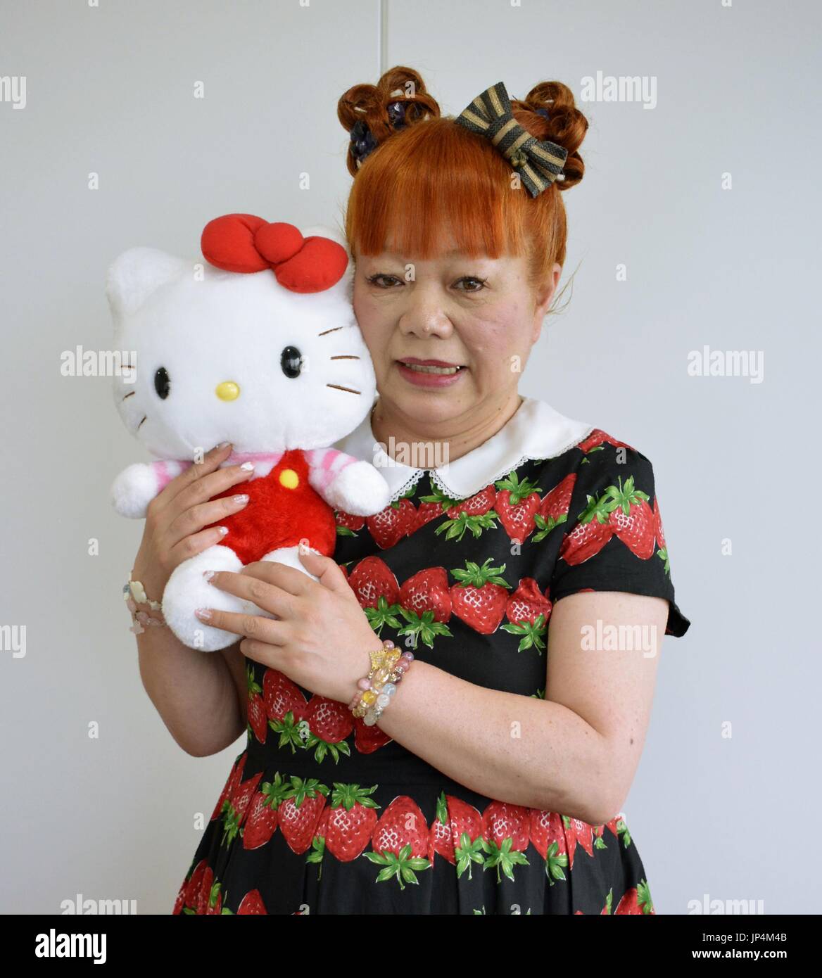 TOKYO, Japan - Yuko Yamaguchi, a character designer involved in Hello ...
