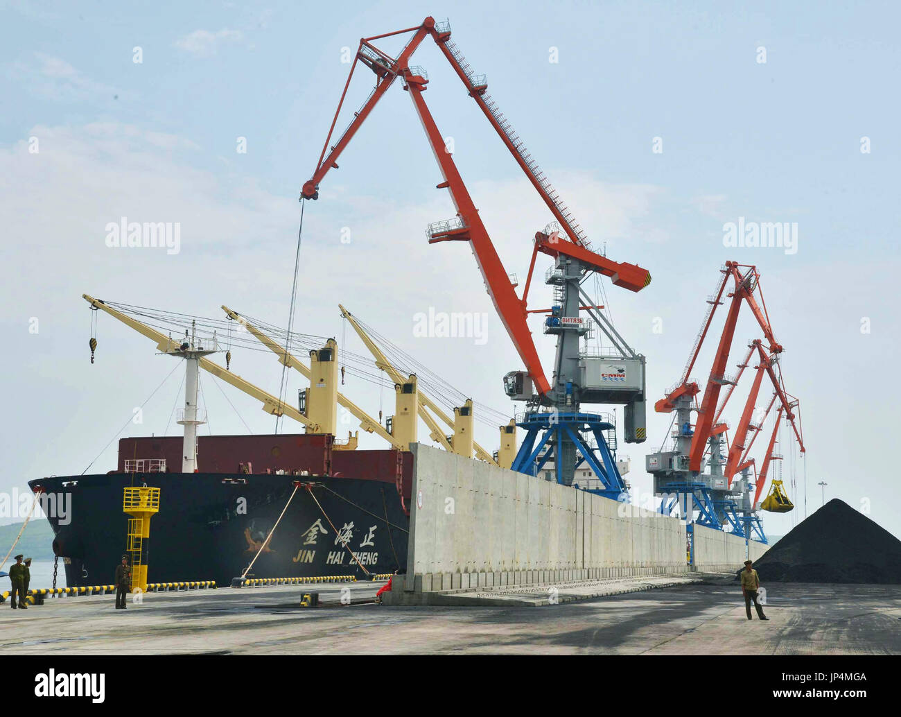 RASON, North Korea - The No. 3 wharf of Rajin Port in Rason, a special ...