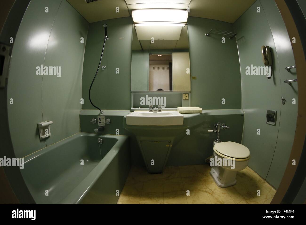 TOKYO, Japan - The first "unit-bath" system at Hotel New Otani in Tokyo ...