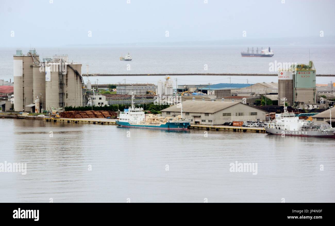 TOTTORI, Japan - Sakaiminato port in Tottori Prefecture, western Japan ...