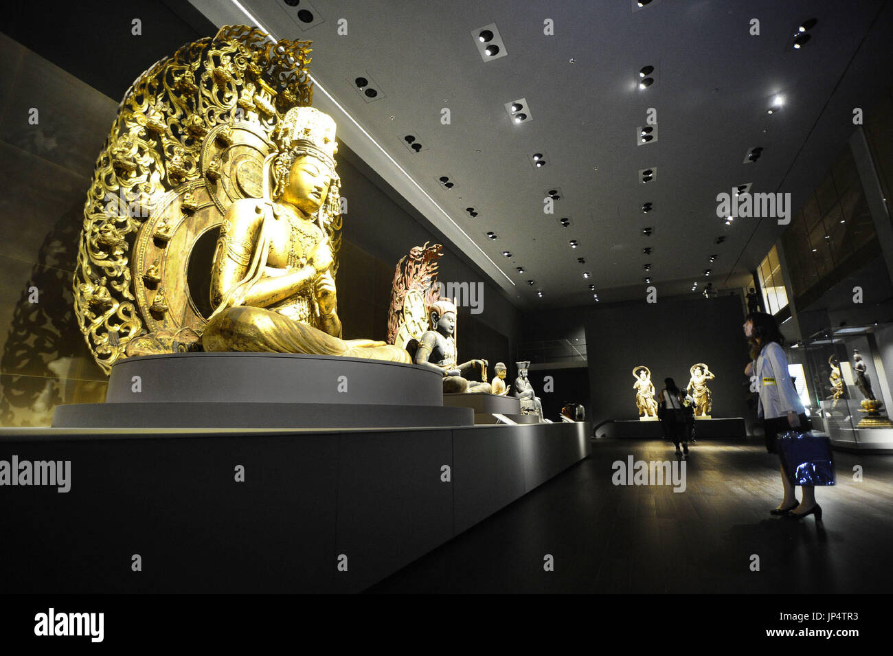 KYOTO, Japan - Buddha statues are exhibited in the Heisei Chishinkan ...