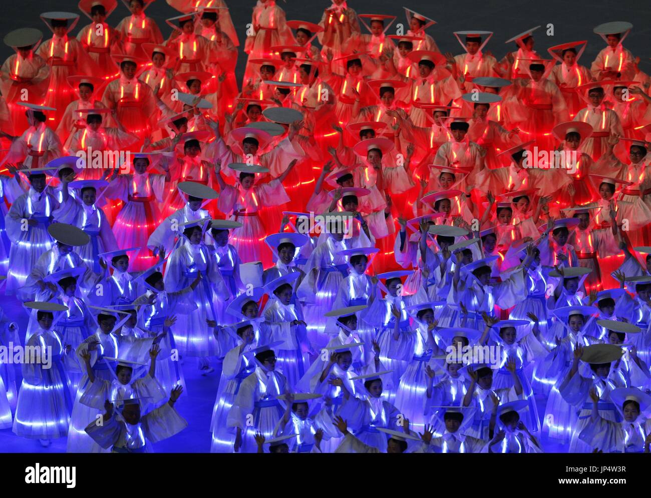INCHEON, South Korea - Performers dance with colorful costumes during ...