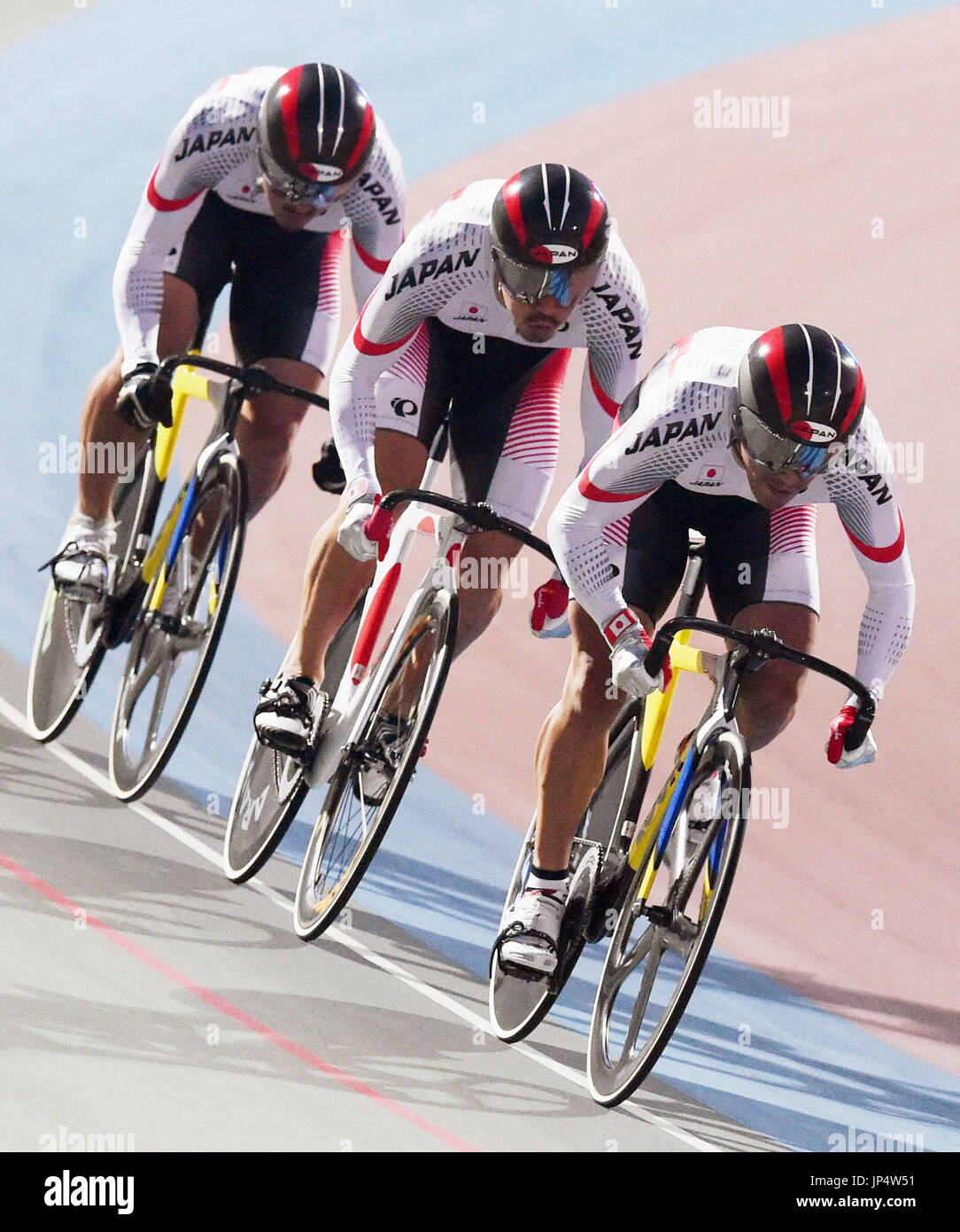 INCHEON, South Korea - Japan cycling team wins the bronze medal in the ...