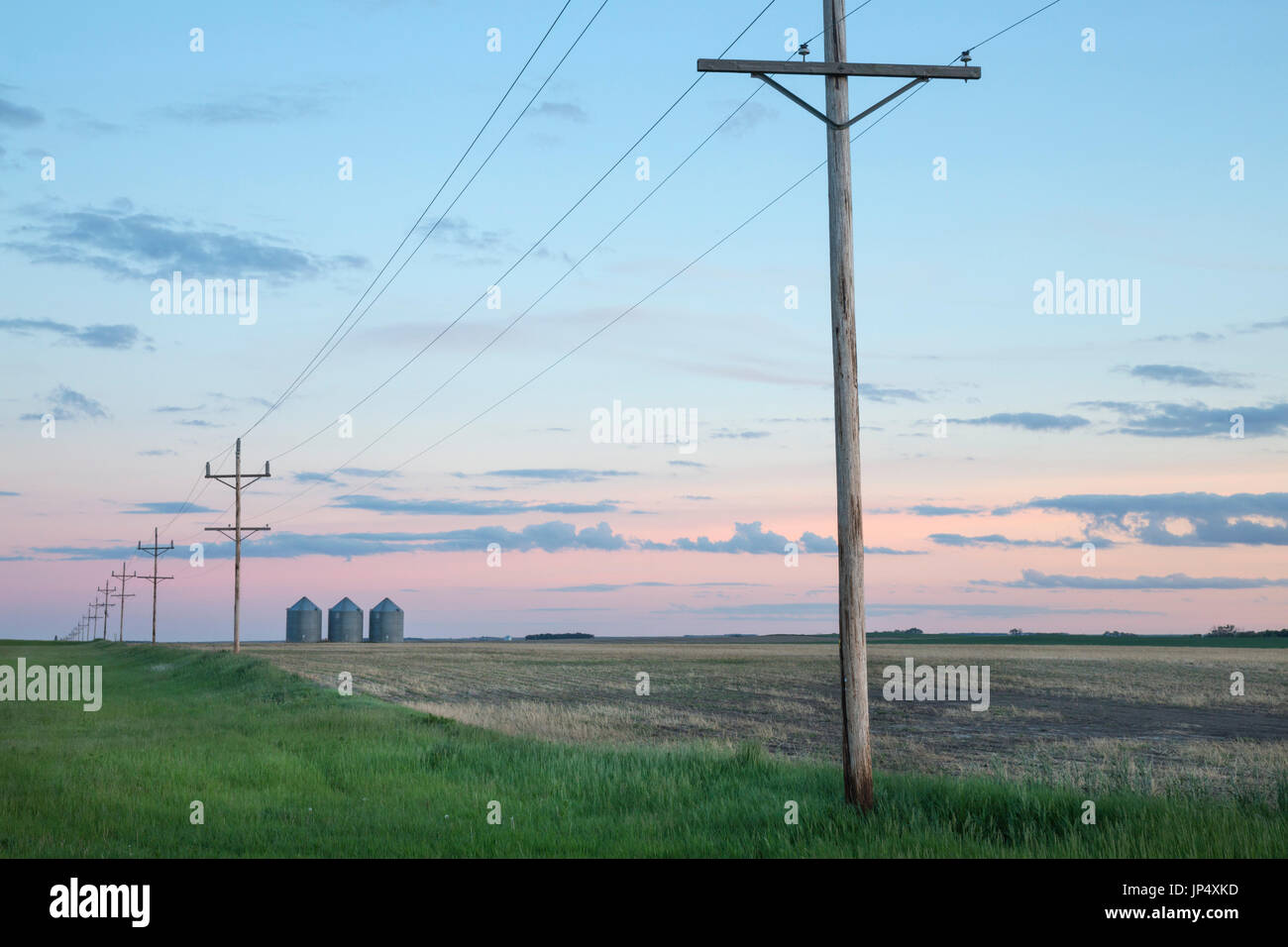 Typical posts rural road on hi-res stock photography and images - Alamy