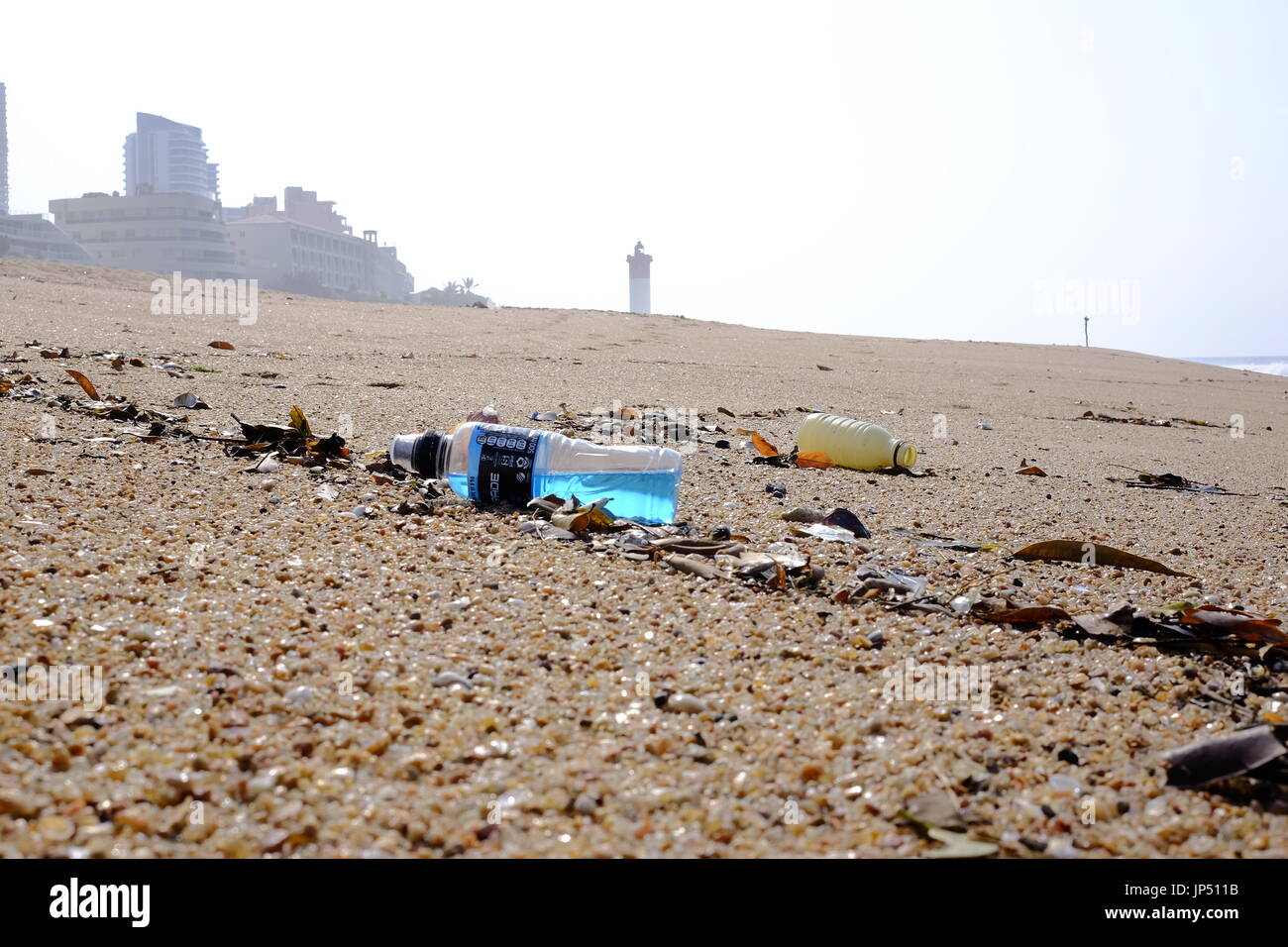 Umhlanga Rocks Durban South Africa. Pollution Rough seas deposit ...