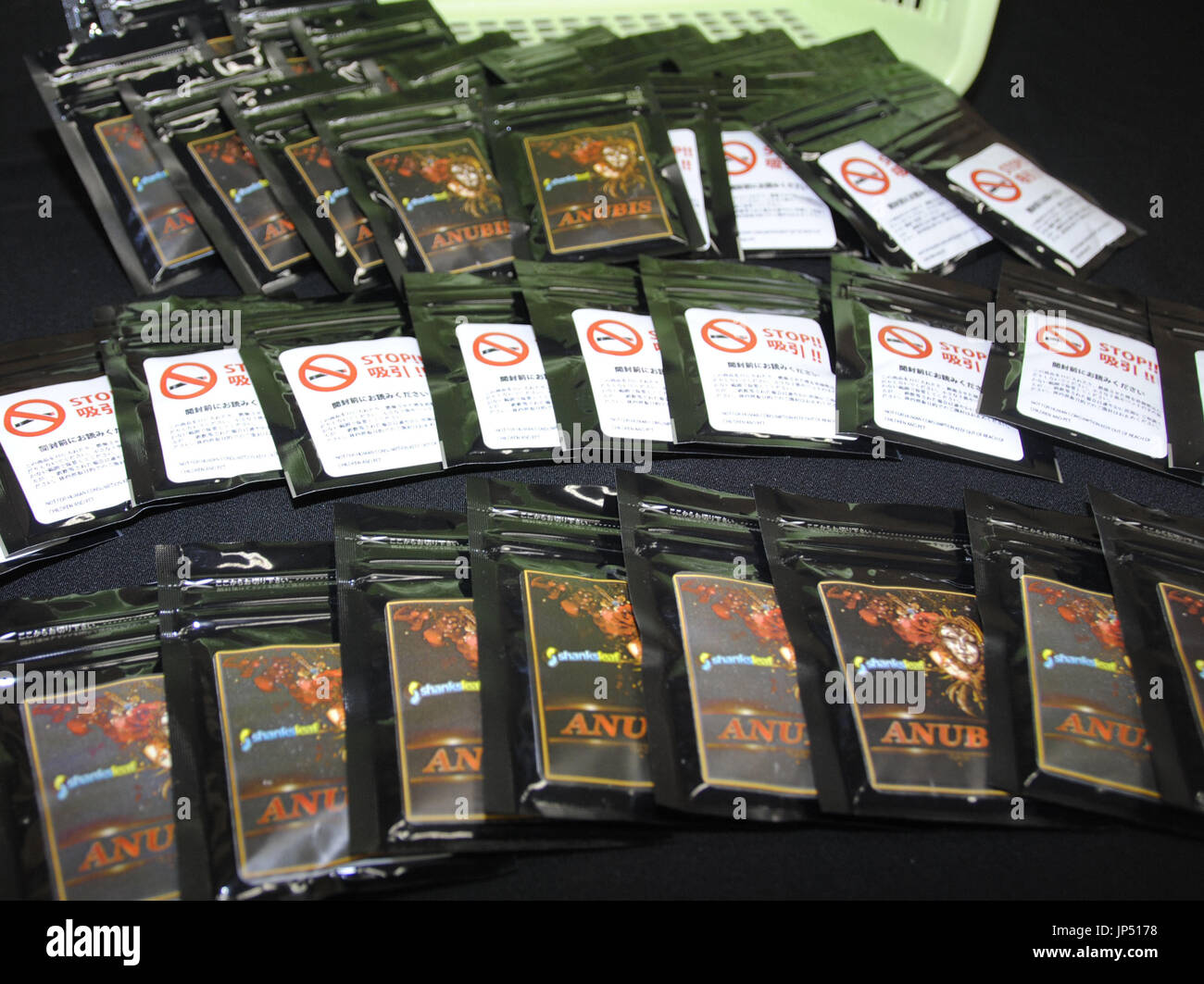 FUKUI, Japan - Packets of illegal drugs confiscated by police are shown ...