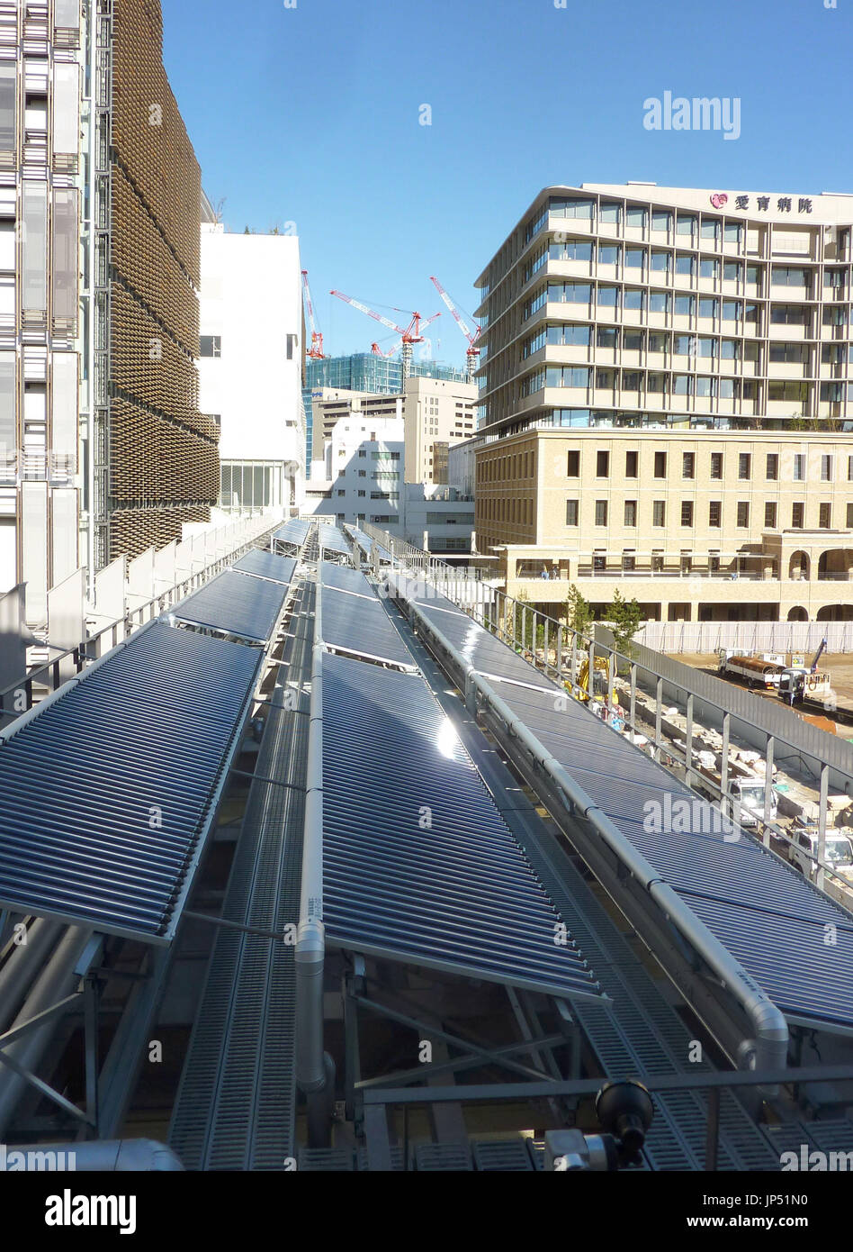 TOKYO, Japan - Tokyo Gas Co. shows the press a collection of solar ...