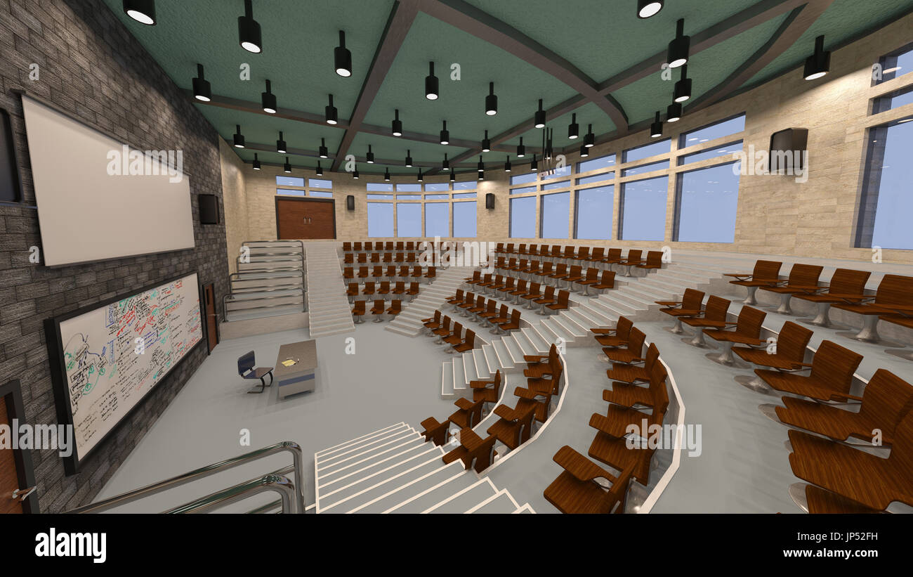 3d rendering lecture hall hi-res stock photography and images - Alamy