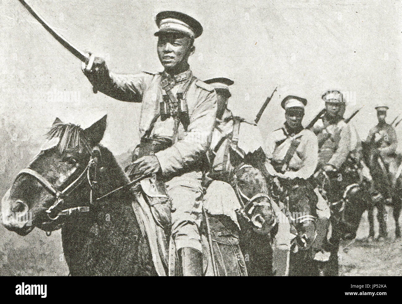 Chinese Cavalrymen on scouting duties, ww1 Stock Photo - Alamy