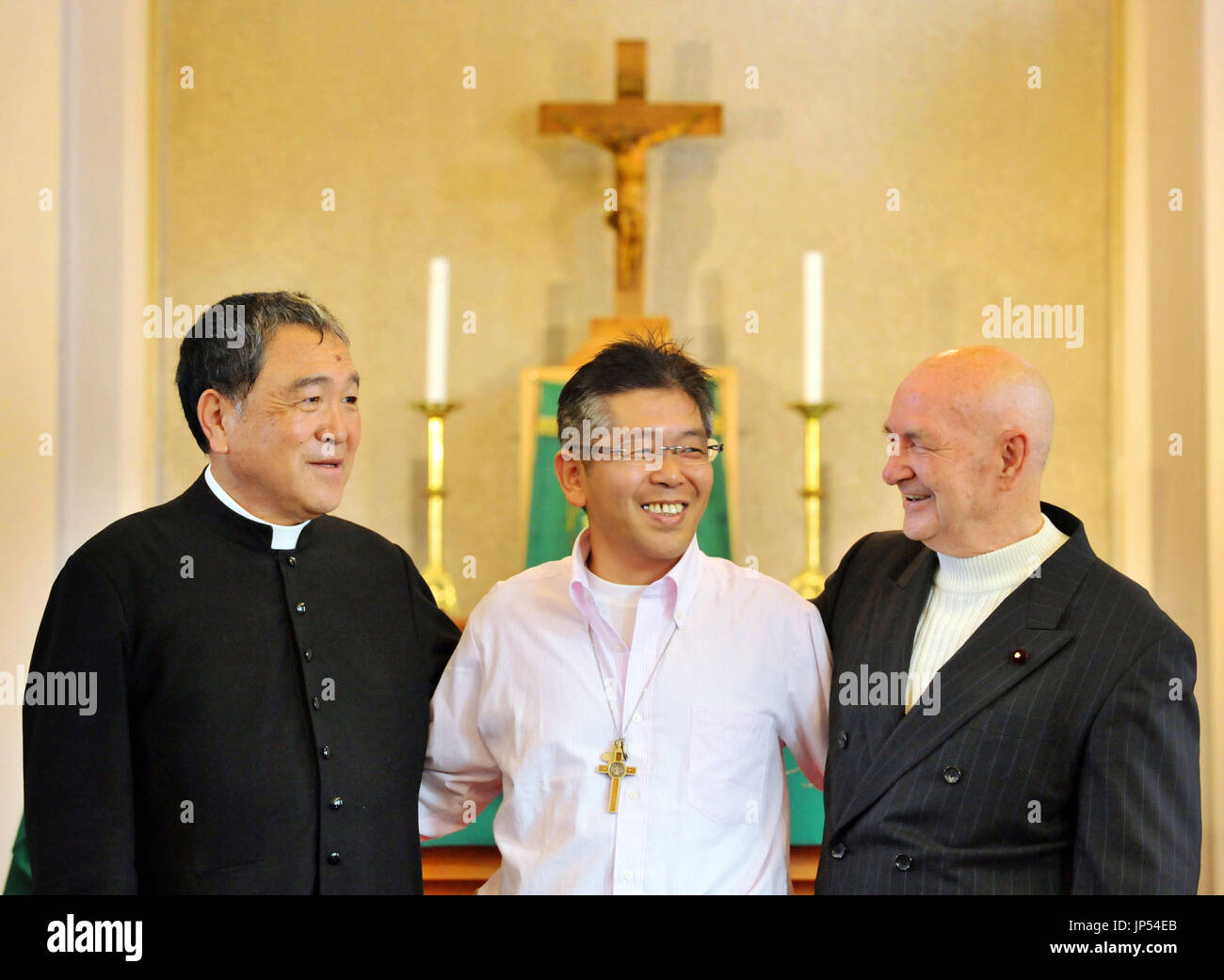 TOKYO, Japan - Hiroshi Igarashi (C), a former inmate who launched the ...