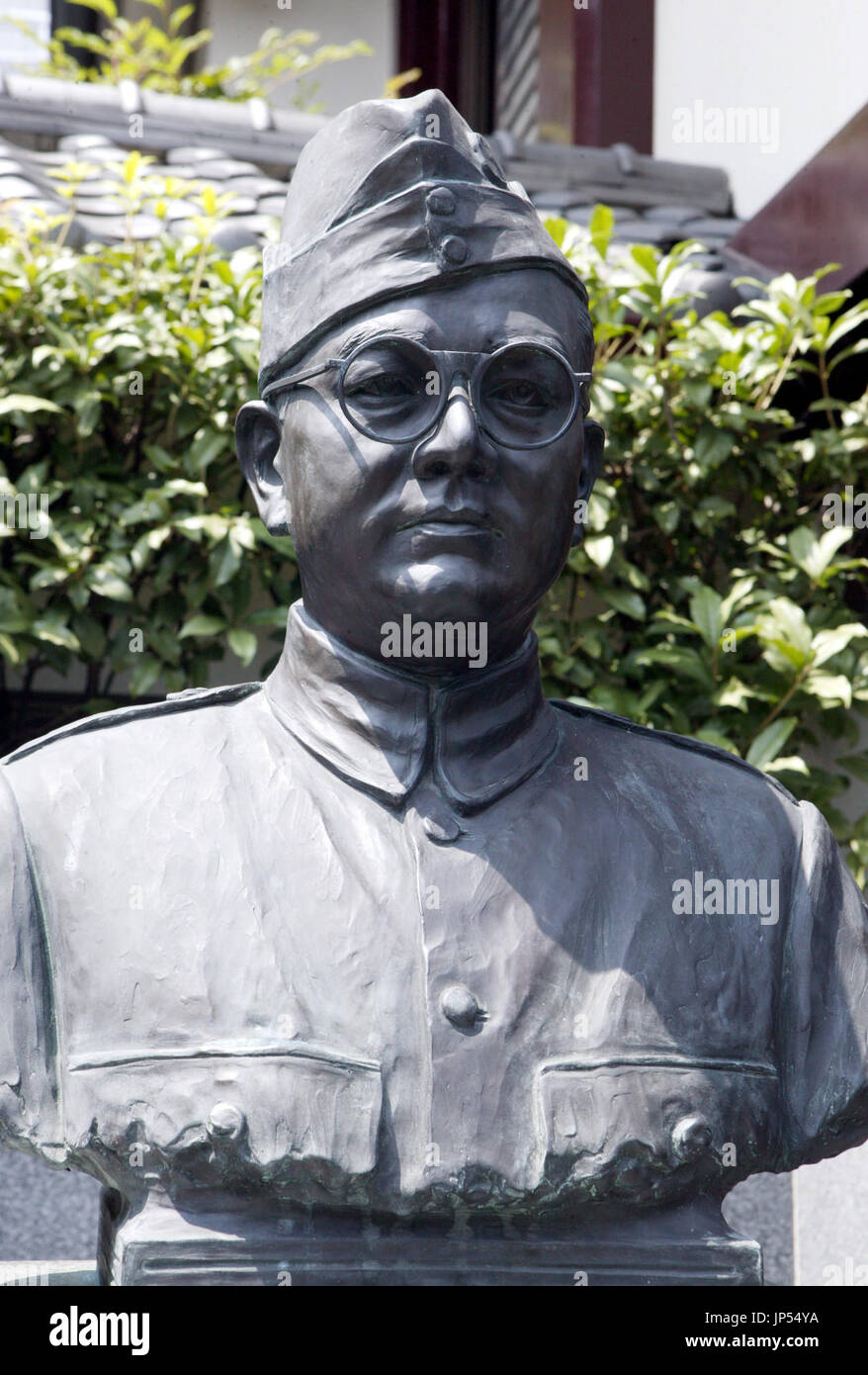 TOKYO, Japan - A bust of Indian nationalist Subhas Chandra Bose at ...