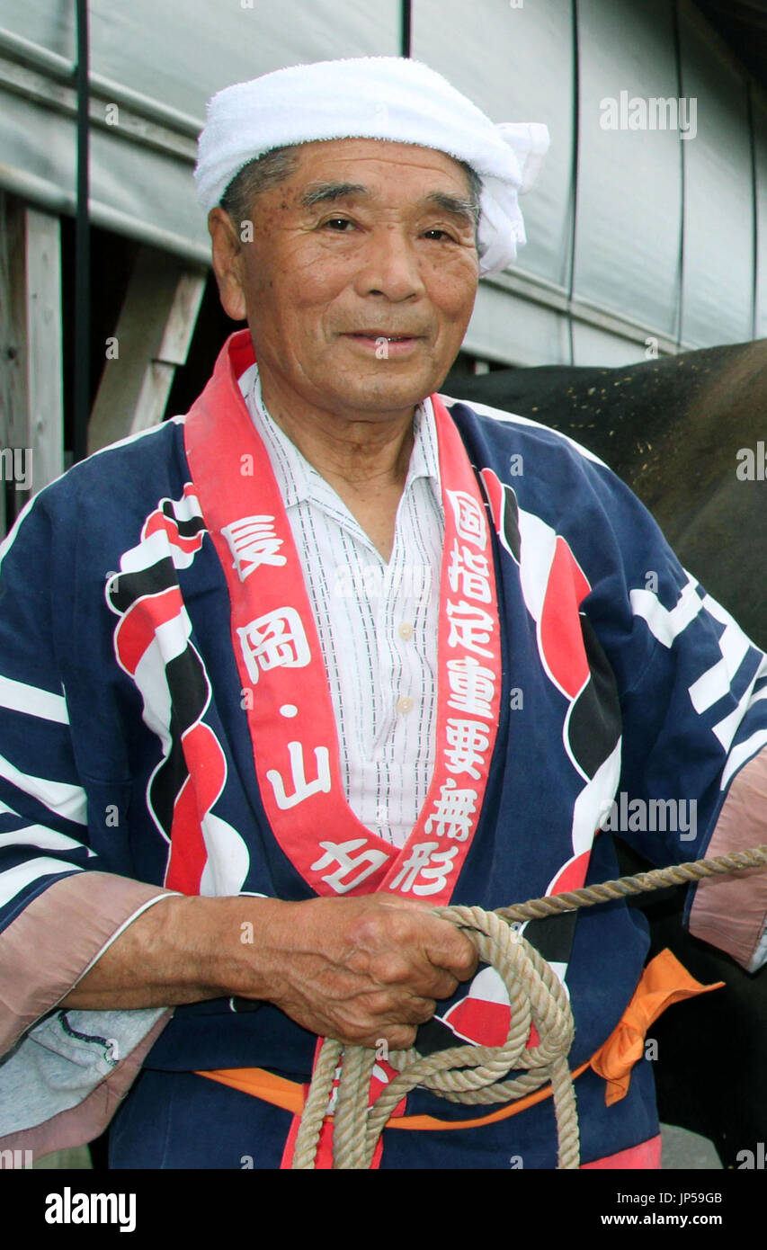 NIIGATA, Japan - Haruji Matsui, photographed ahead of the 10th ...