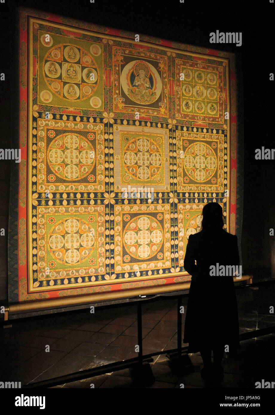 KYOTO, Japan - "Kongokai" of the Ryogai Mandala-zu portraying the ...