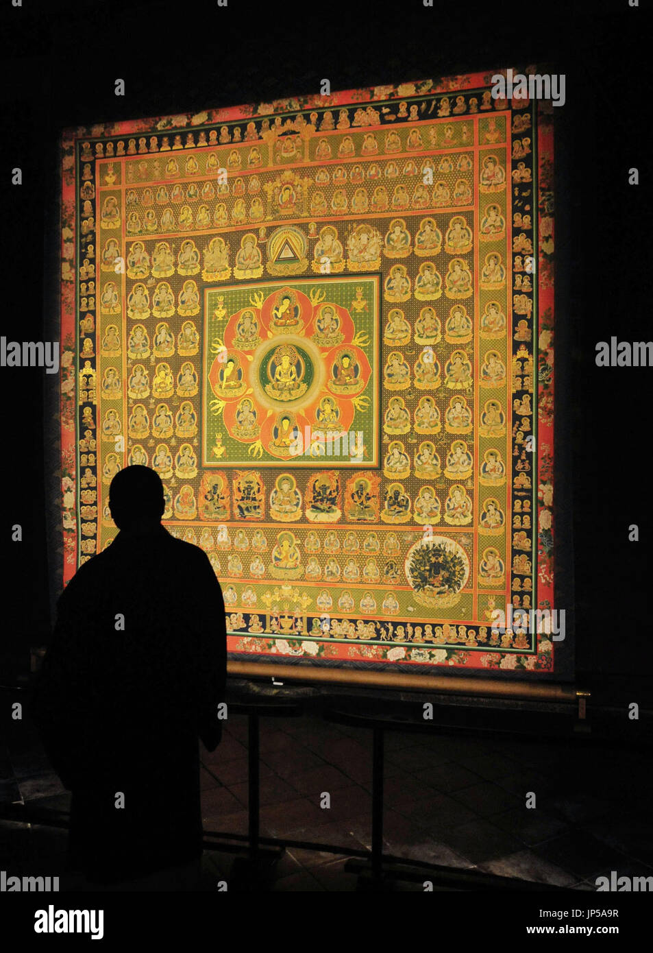 KYOTO, Japan - "Taizokai" of the Ryogai Mandala-zu portraying the ...