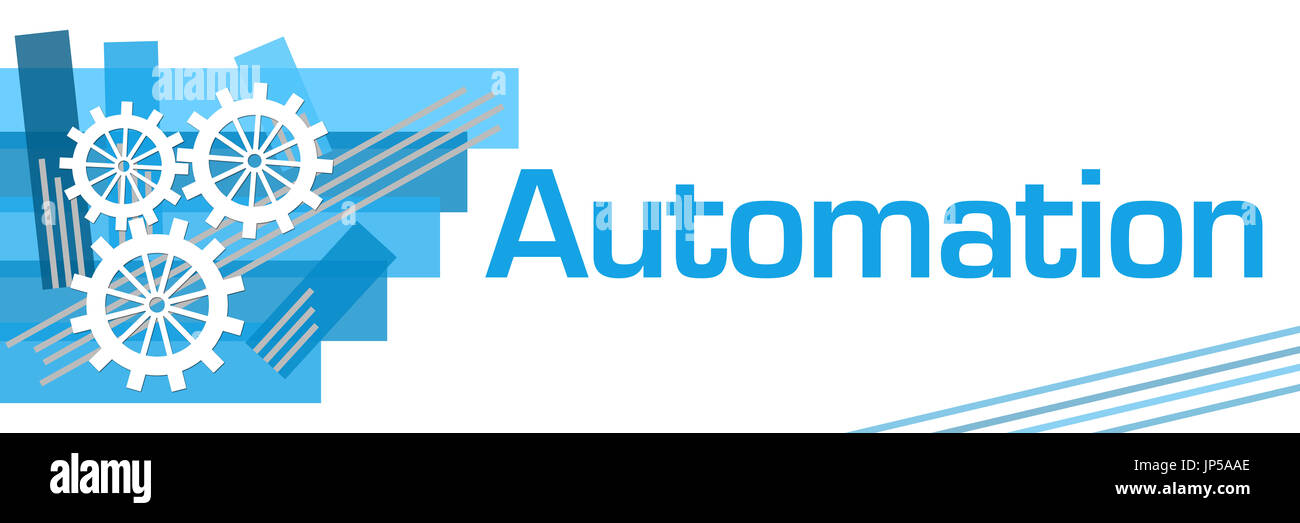 Automation Blue Stroked Stripes Stock Photo - Alamy