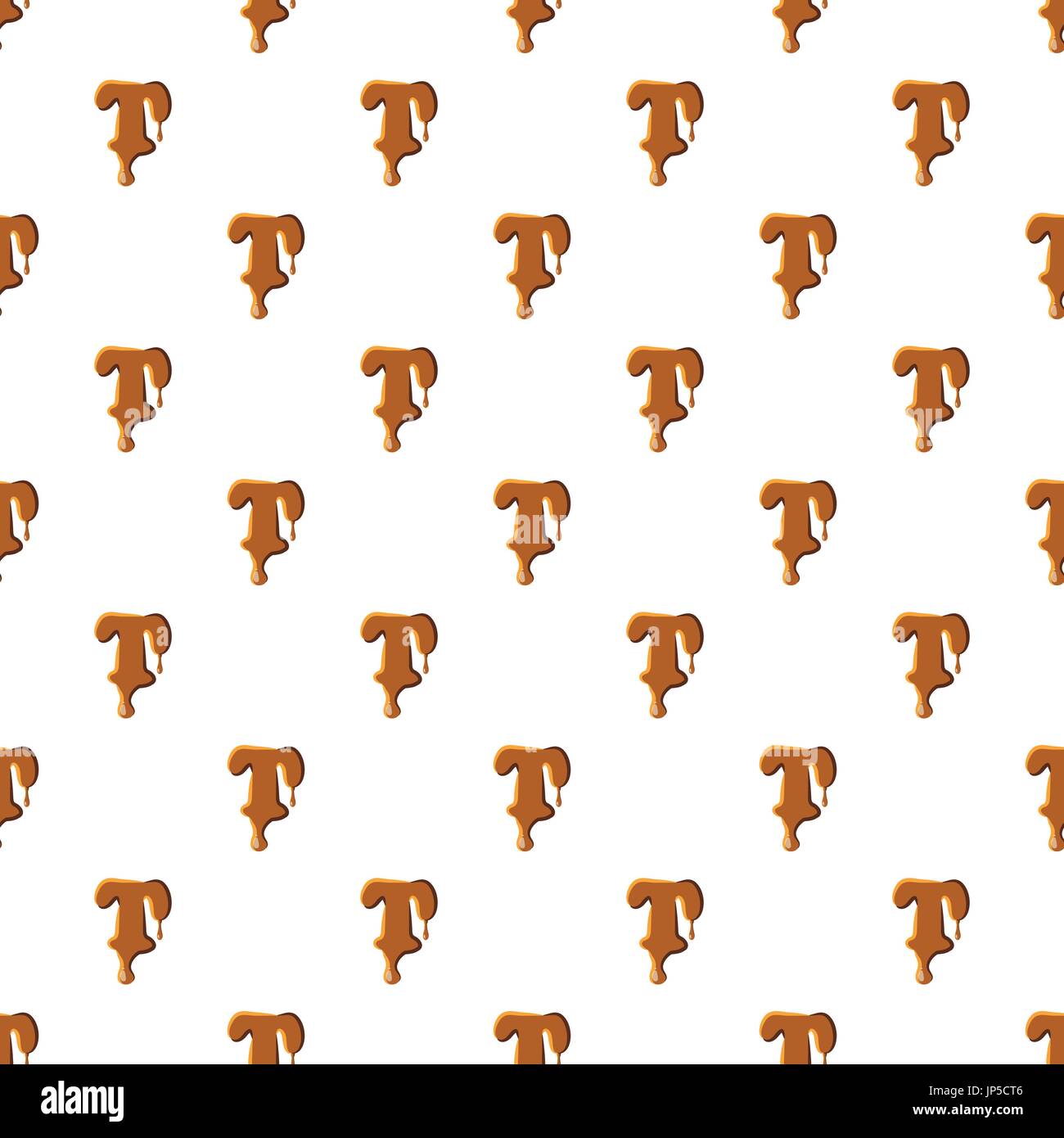 Letter T from caramel pattern Stock Vector Image & Art - Alamy
