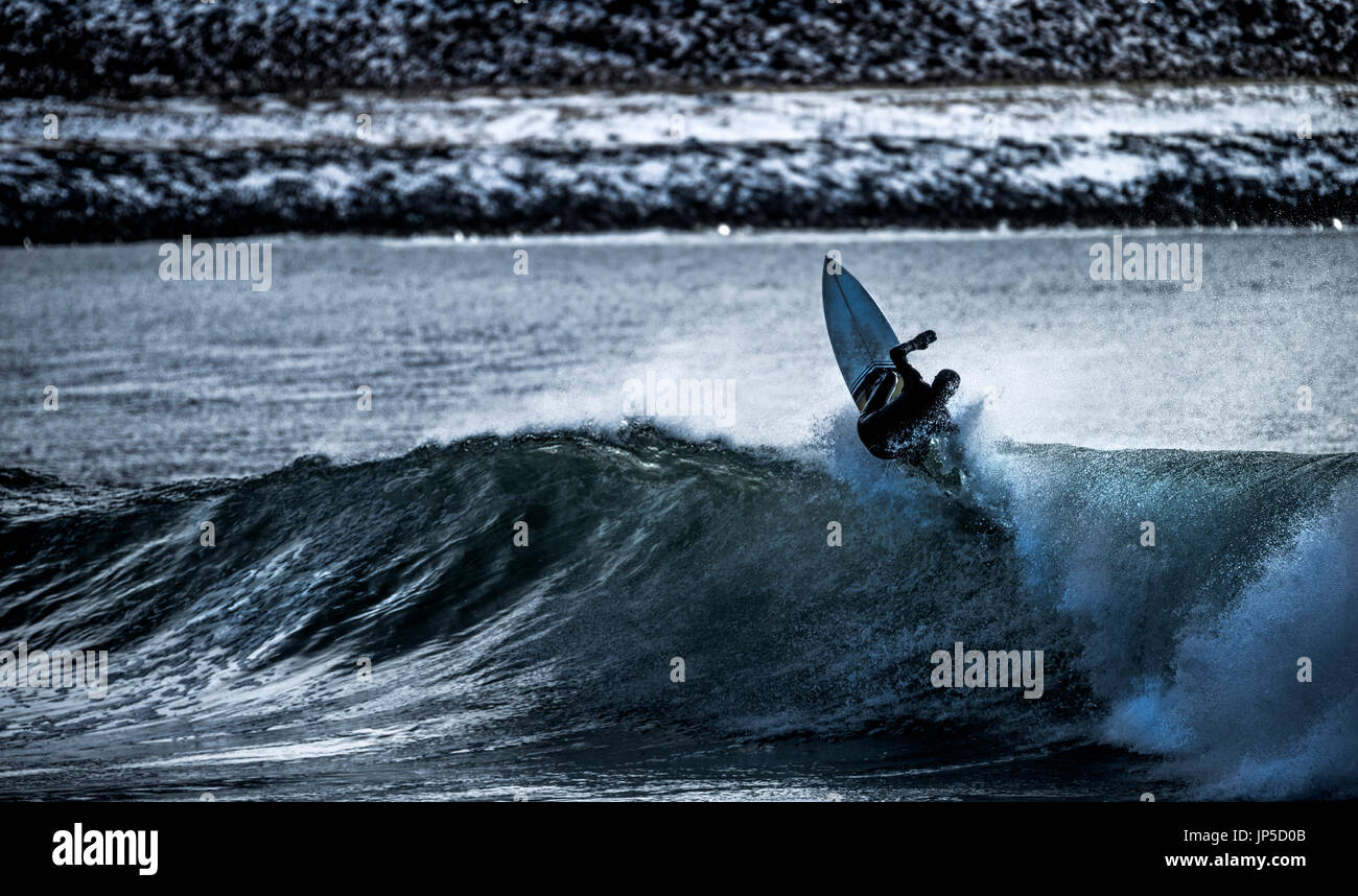 Young man surfing hi-res stock photography and images - Alamy