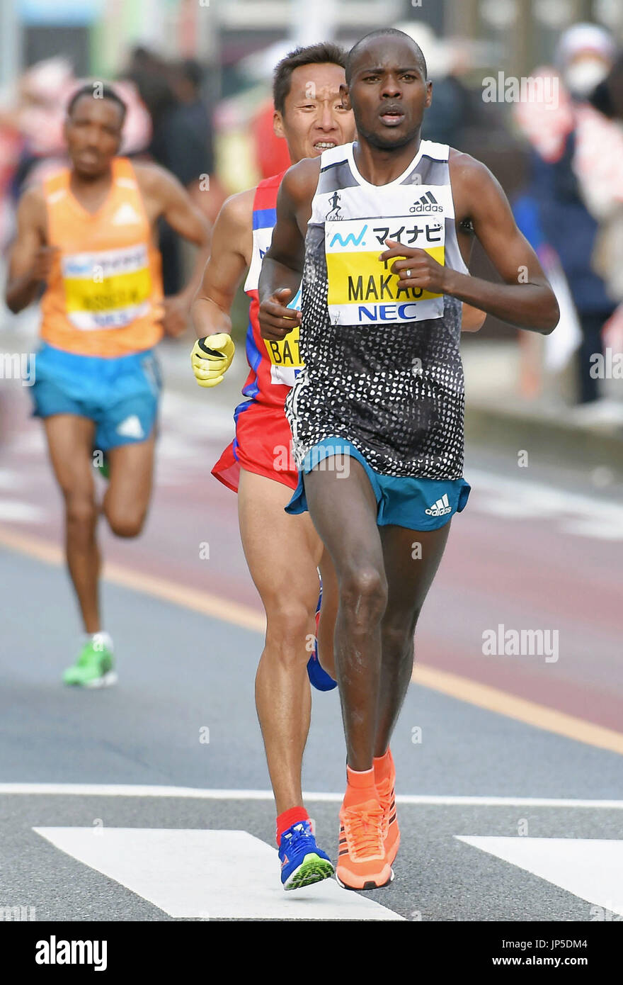 FUKUOKA, Japan - Former marathon world record holder Patrick Makau ...