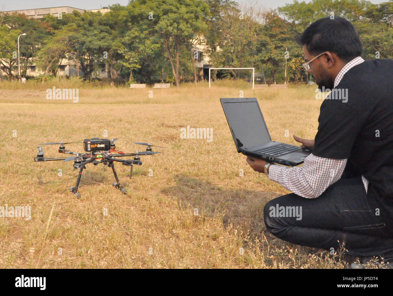 MUMBAI, India - Techbaaz Innovations Private Ltd.'s employee conducts a ...