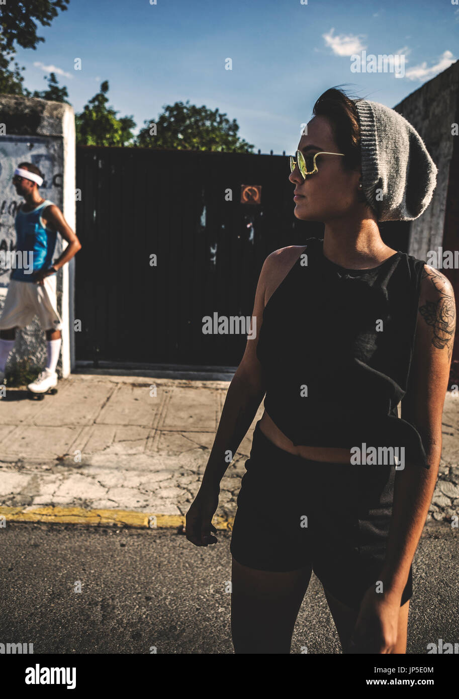 Man standing in front of gate hi-res stock photography and images - Alamy