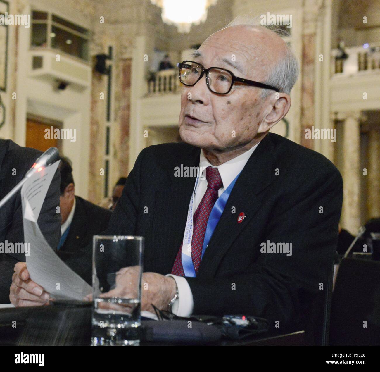 VIENNA, Austria - Terumi Tanaka, secretary general of the Japan ...