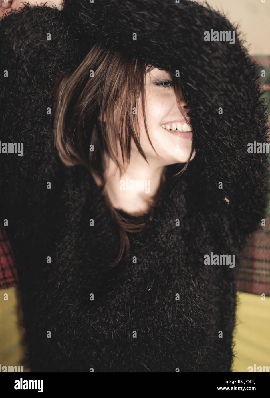 Black jumper hi-res stock photography and images - Alamy