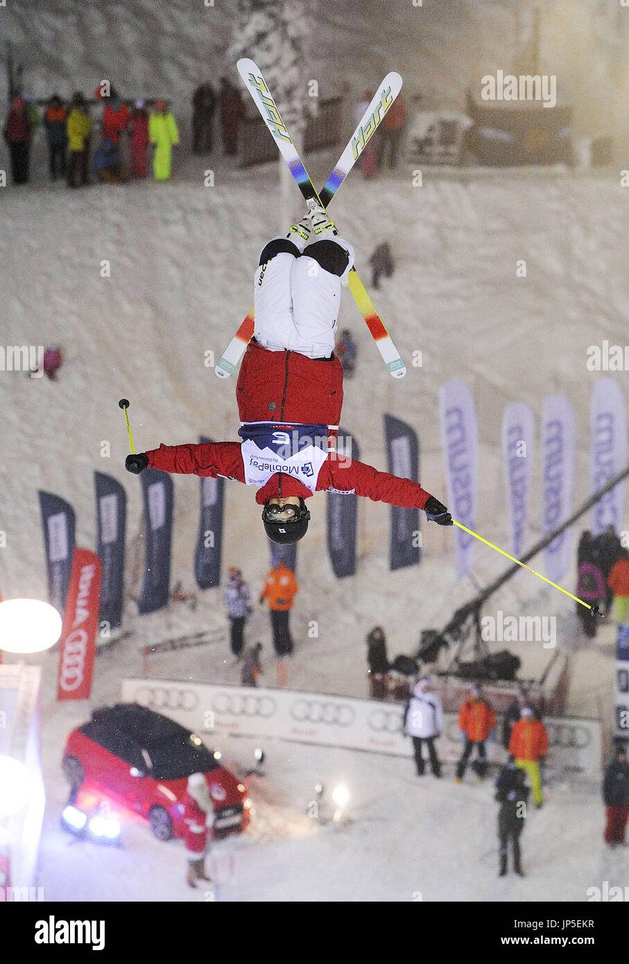 RUKA, Finland - Sho Endo jumps during the men's freestyle World Cup ...
