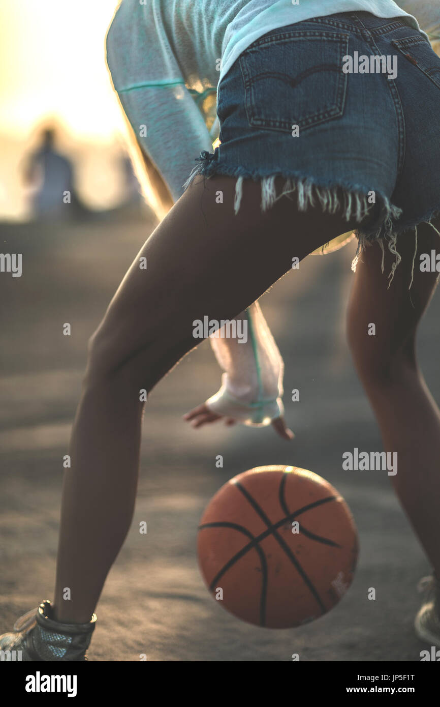 Woman bouncing hi-res stock photography and images - Alamy