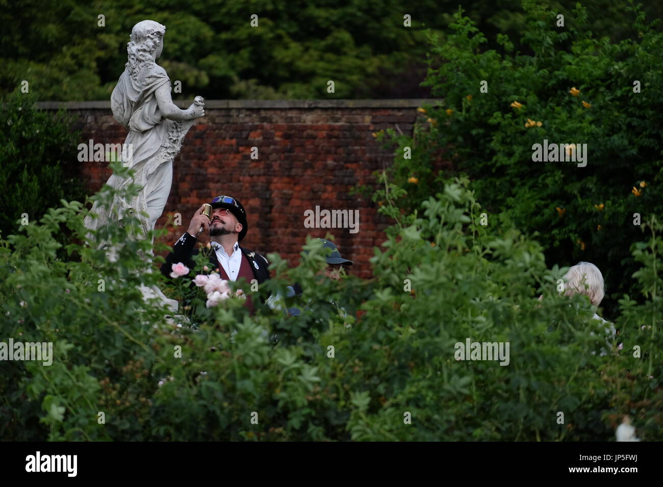 steam punk in palace garden Stock Photo - Alamy
