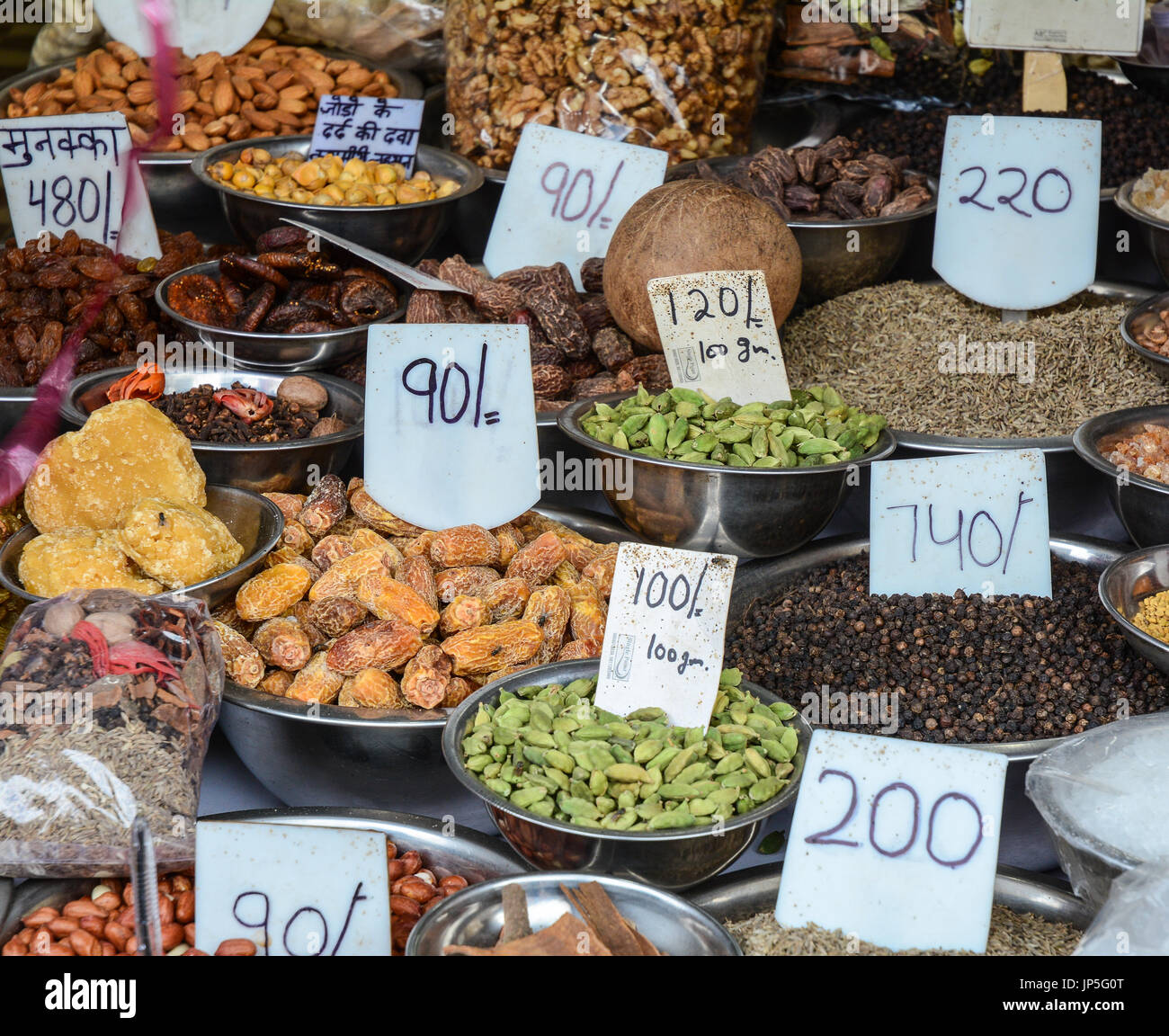 Indian spice box delhi hi-res stock photography and images - Alamy