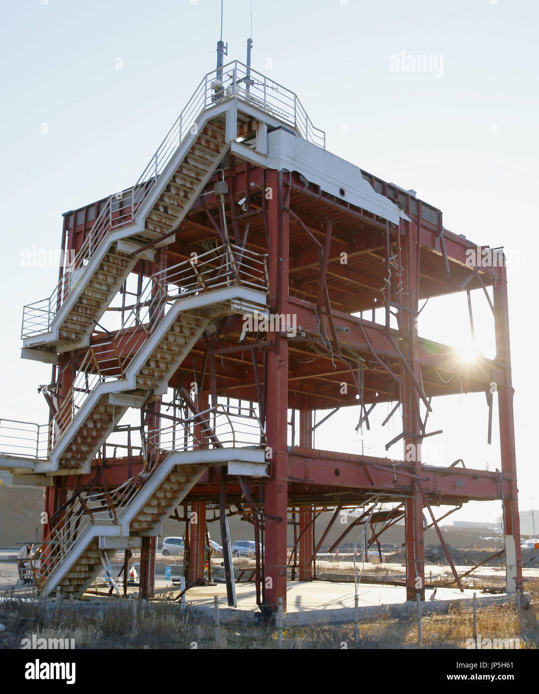 A building destroyed by the 2011 earthquake and ensuing tsunami in ...