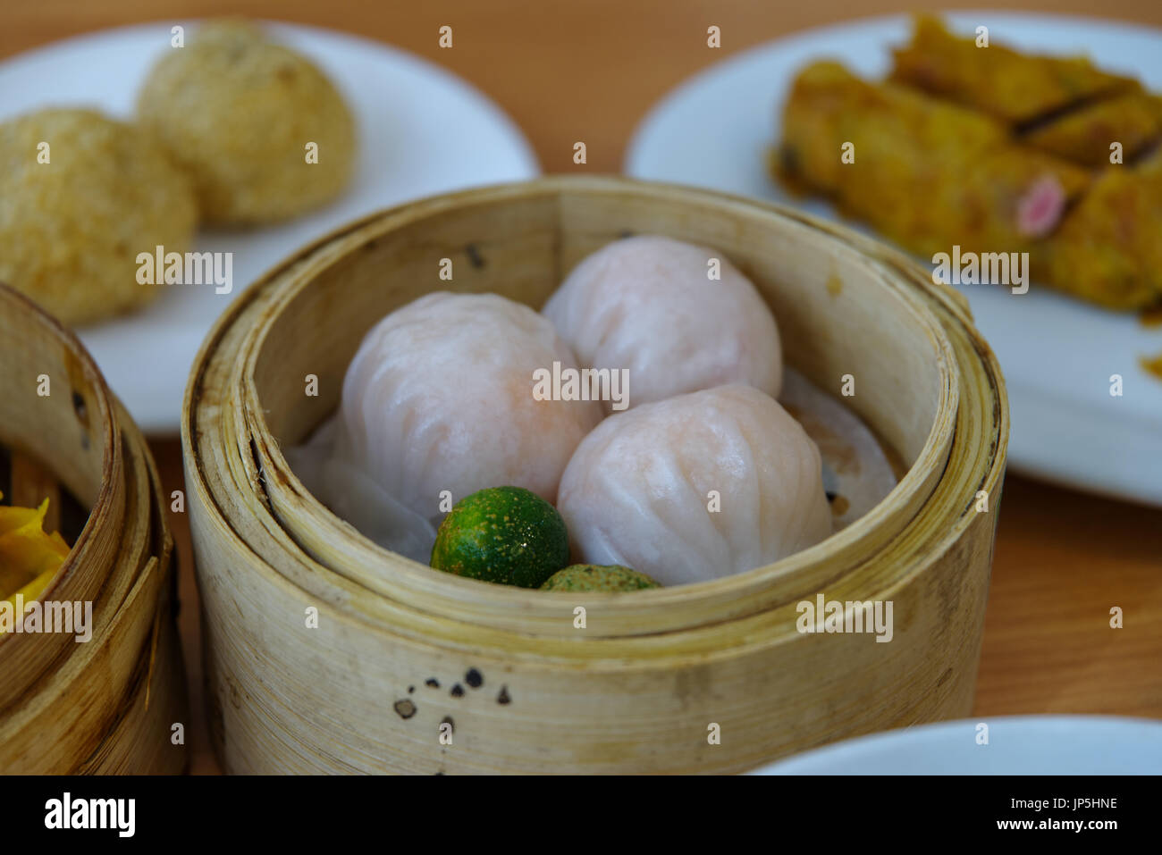 hakaw is traditional Cantonese dumpling served in dim sum Stock Photo ...